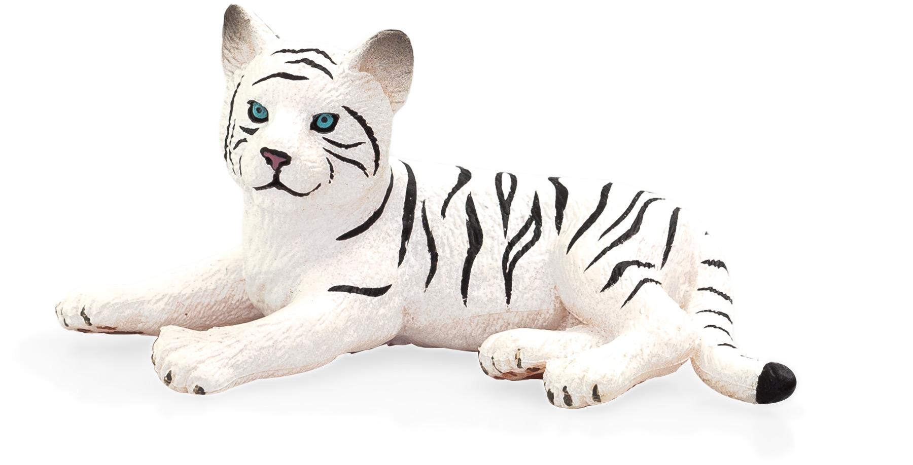 Mojo White Laying Tiger Cub - Mojo - Import for Kids ApS