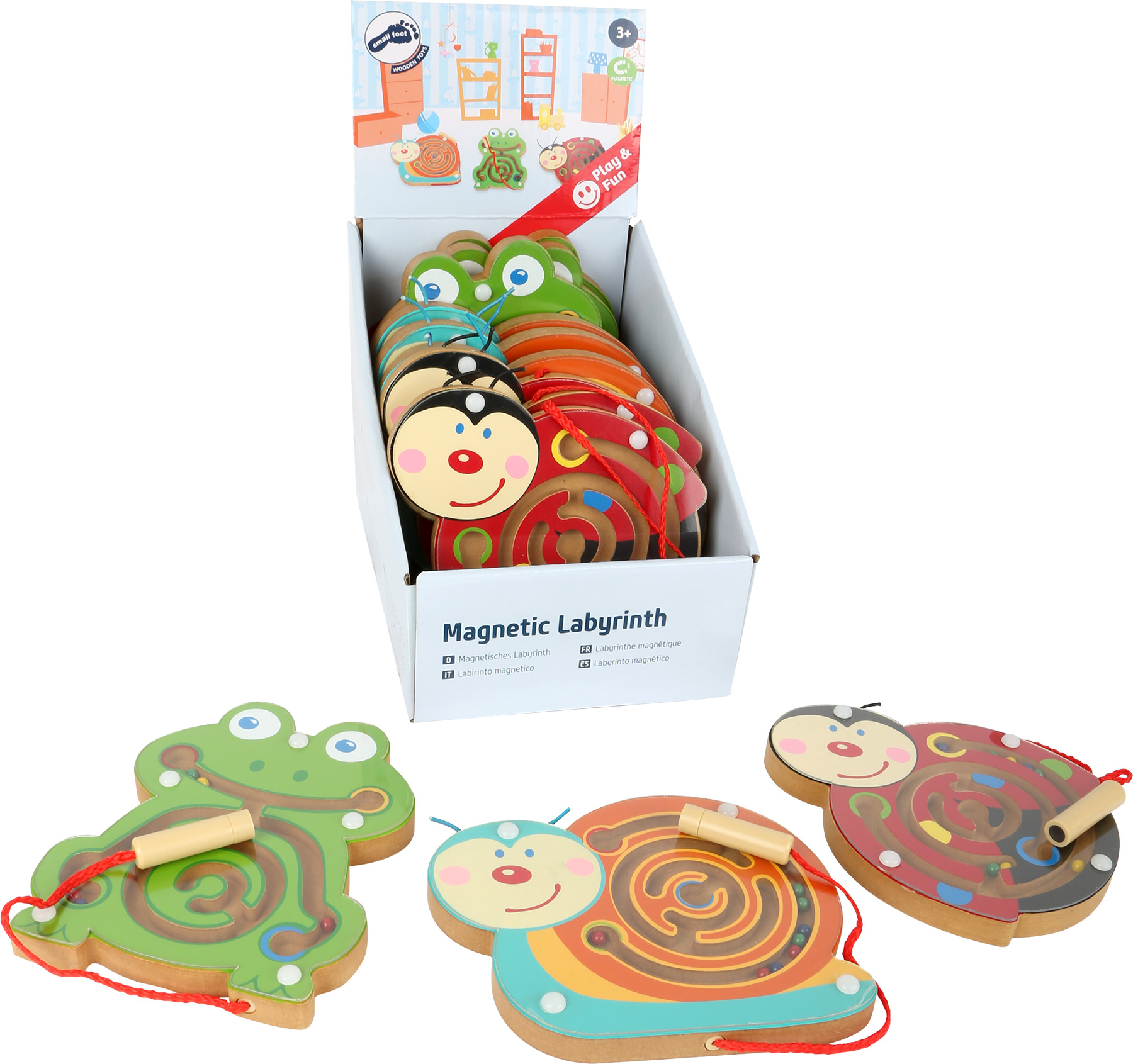 small foot Display Labyrinth with Magnet (12 pcs), Animals - Displays ...