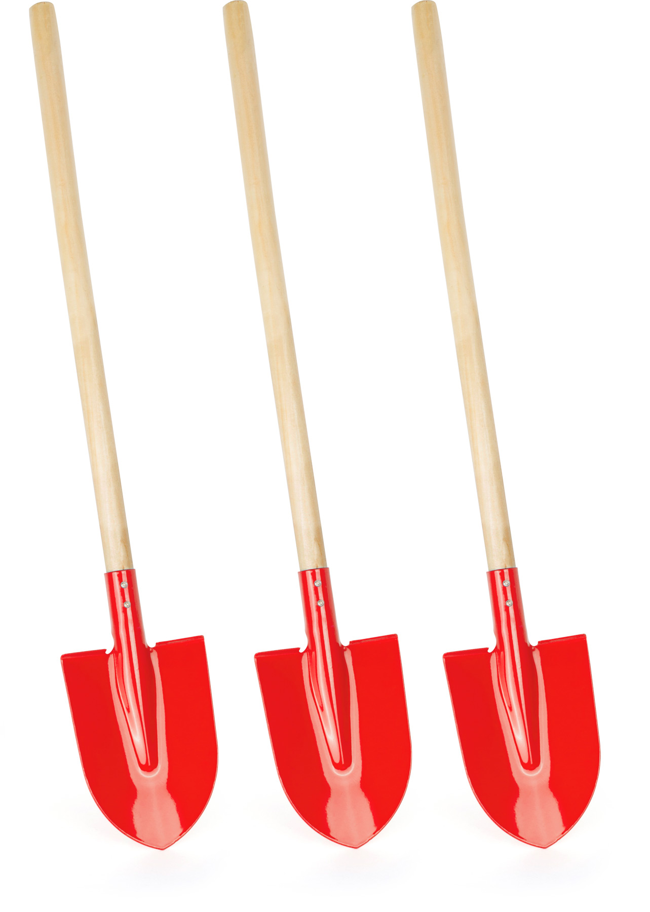 Shovels 3-Pack, red - small foot - Import for Kids ApS