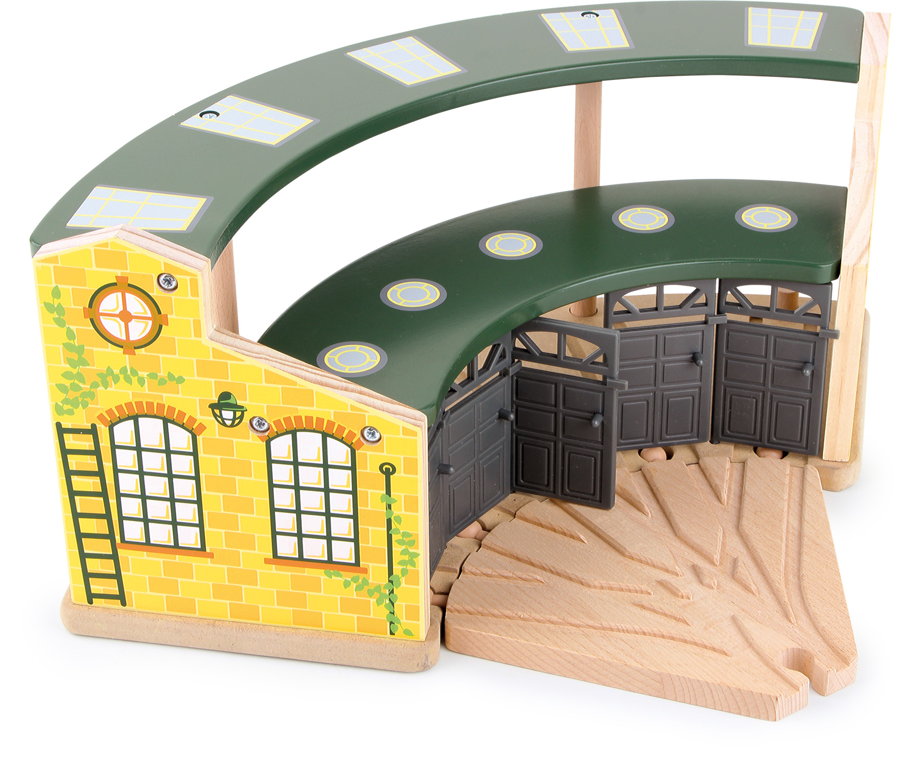 small foot Locomotive Shed, Curved - Trains, cars, transport and plants ...